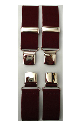 Burgundy Gentlemens Braces - £12 | Clermont Direct