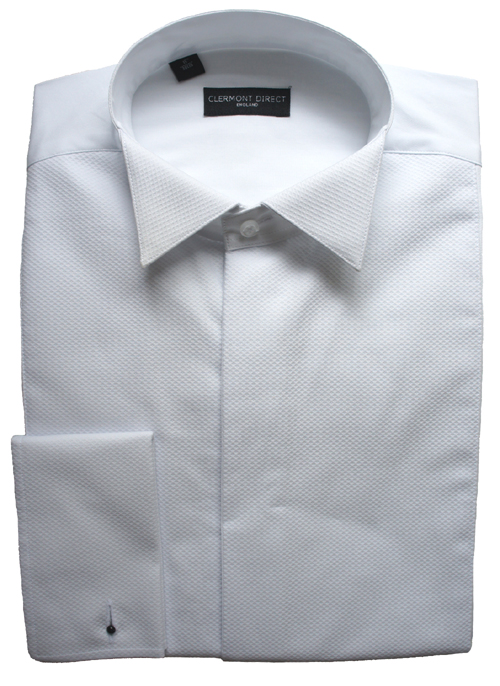 100% Cotton Fly Front Marcella Wing Collar Shirt - £32.50 | Clermont Direct