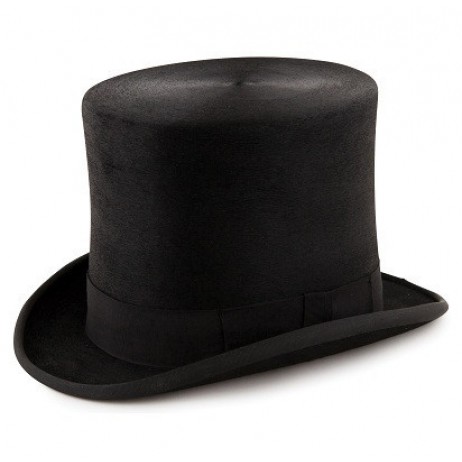 Black Polished Fur Taller Top Hat by Christys of London - £295 ...